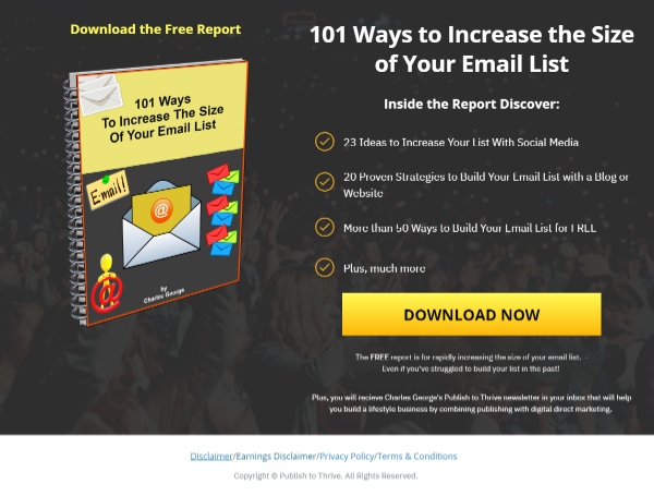 LP-101 Ways to Increase The Size of Your Email List-IBGR